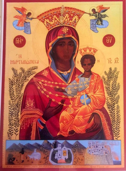 Η ιστορία της εύρεσης της εικόνας της Παναγίας της Μυρτιδιώτισσας ...